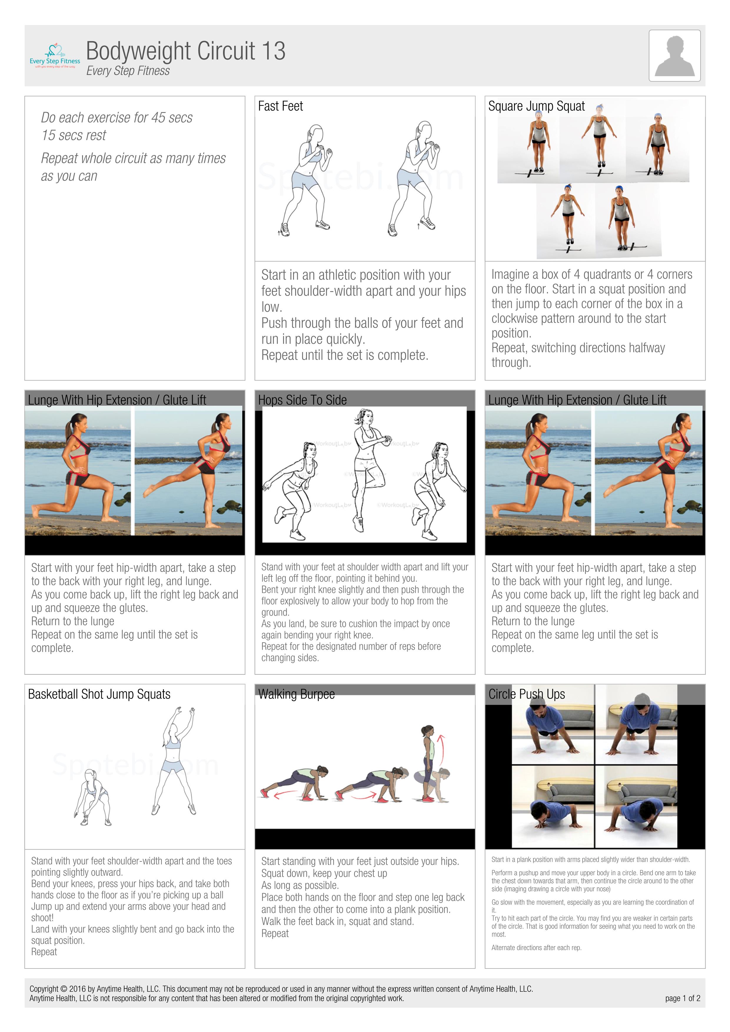 Bodyweight workout number 13! – Every Step Fitness